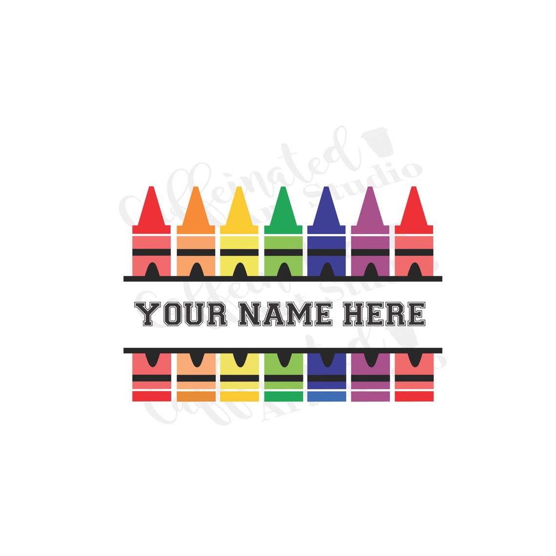 Crayon Svg / Split Crayon Svg / Coloring Crayons Svg / Crayon Split ...