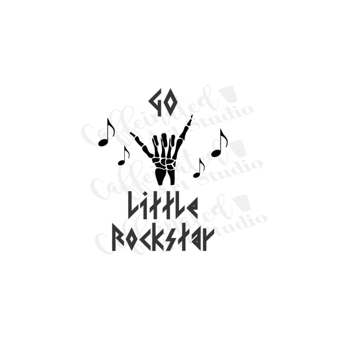 Go Little Rockstar Svg / Skeleton Hand Svg / Skeleton Rock - Etsy