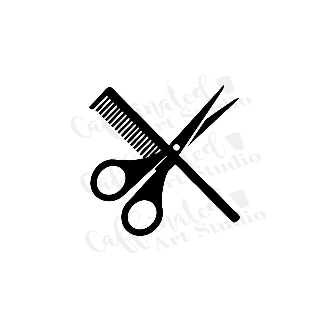 Hairdresser Scissors and Comb Svg / Hair Stylist Svg / Salon Svg ...