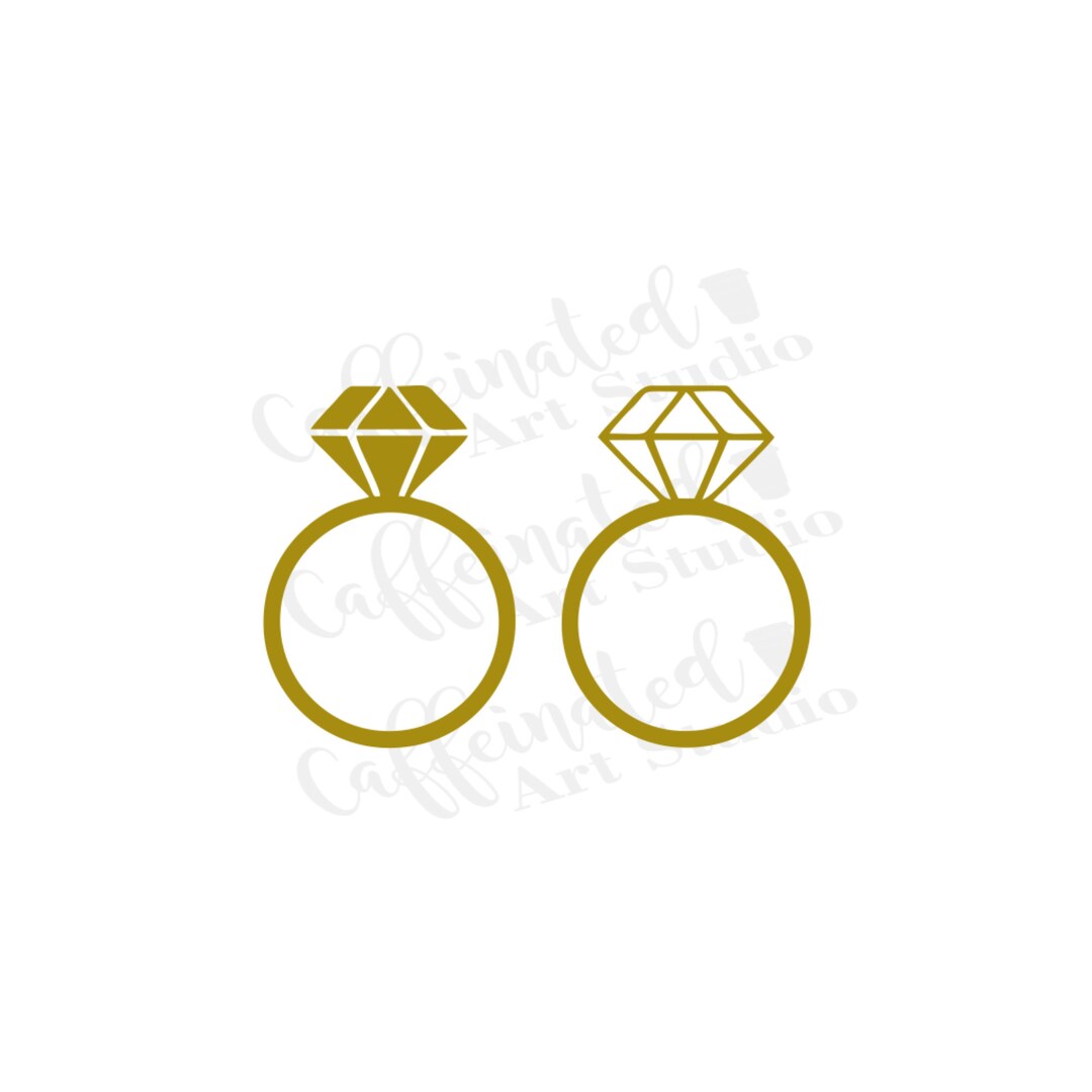 Ring Svg / Engagement Ring Svg / Wedding Ring Svg / Gold Rings Svg ...