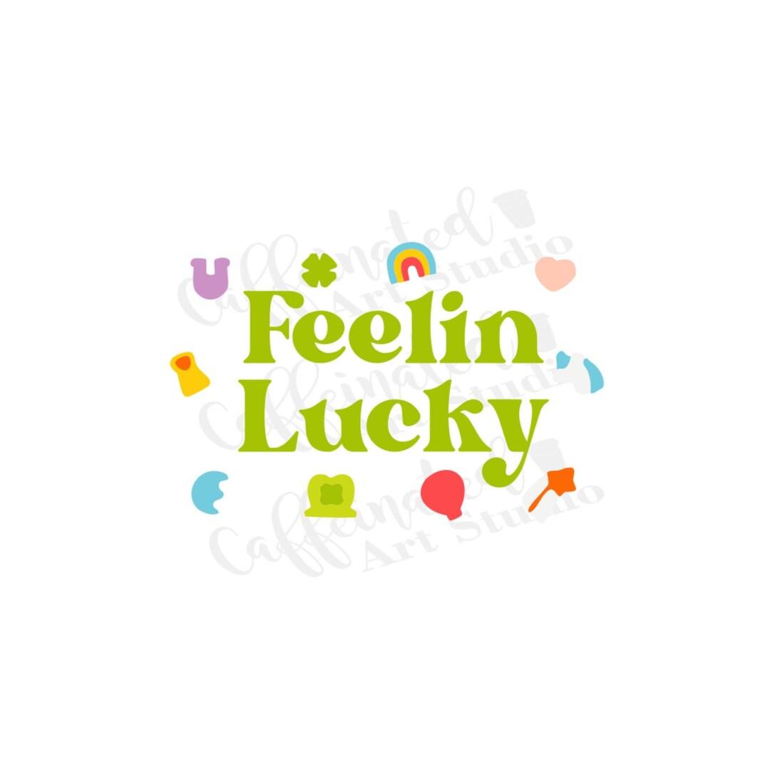 Feelin Lucky Svg / Lucky Charm Svg / Lucky Svg / Marshmallows Svg / St ...