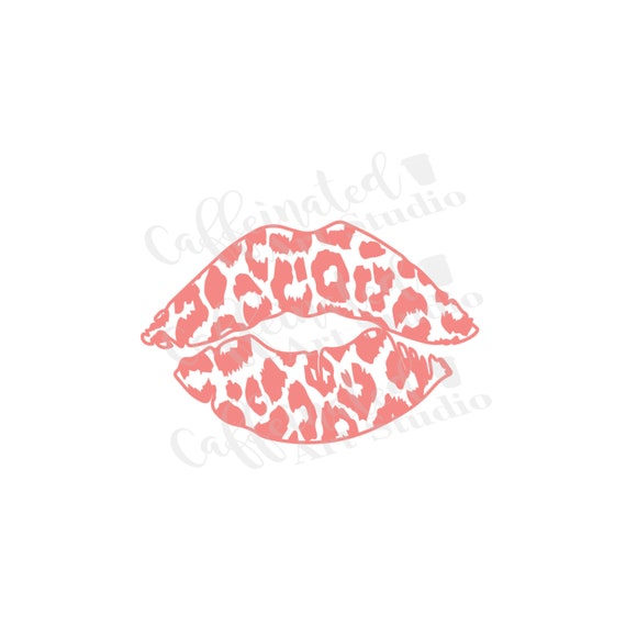Leopard Lips Svg / Kiss Lips Svg / Lips Svg / Distressed Lips | Etsy India