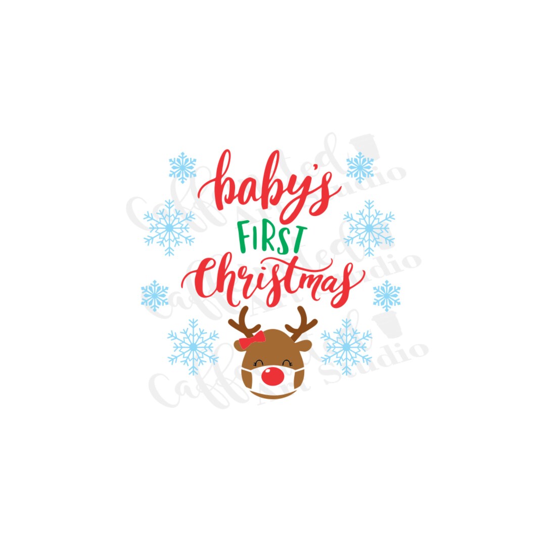Baby's First Christmas Svg / Reindeer Svg / Christmas Svg / Rudolph Svg ...