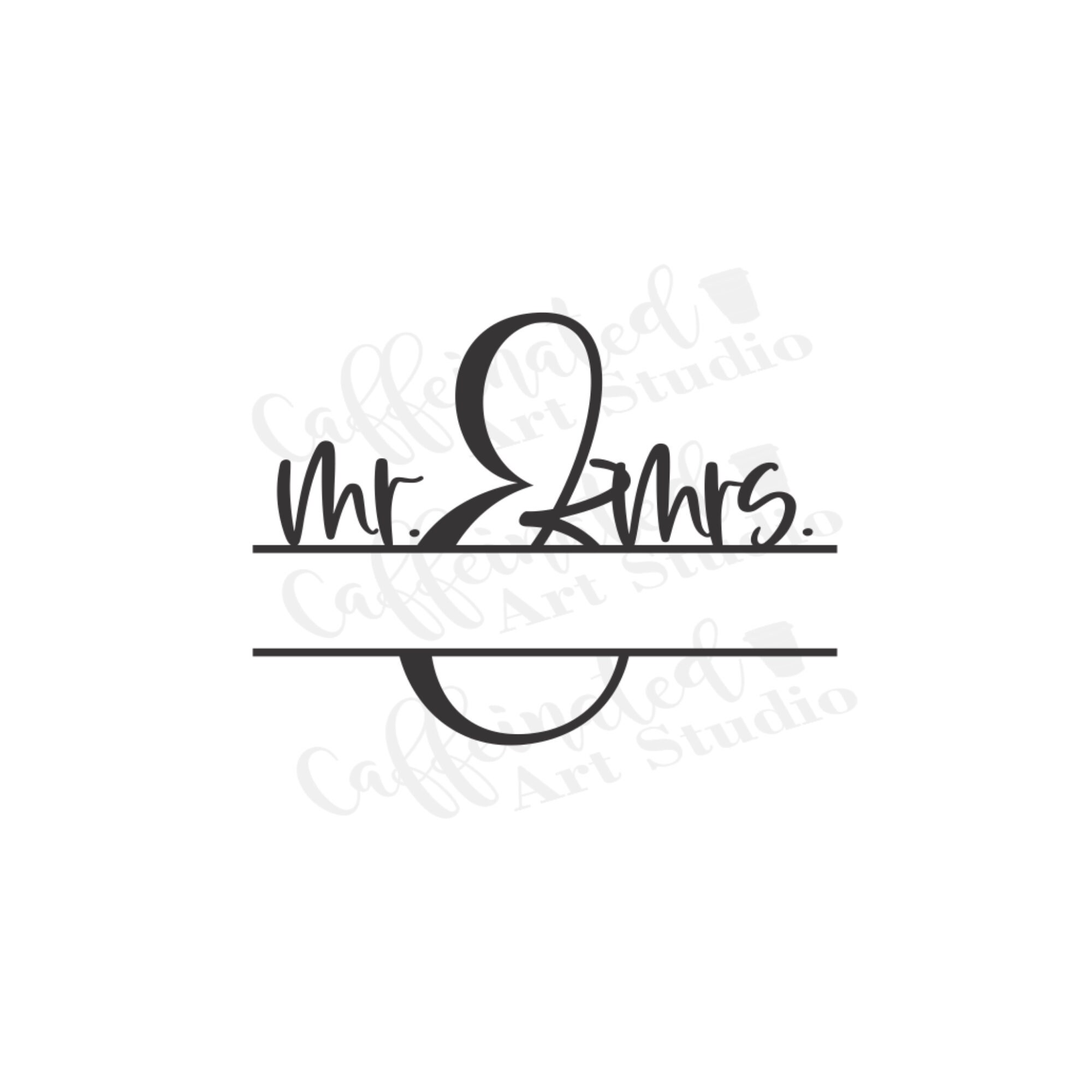 Mr and Mrs name frame svg / Mr and Mrs svg / Just married svg | Etsy