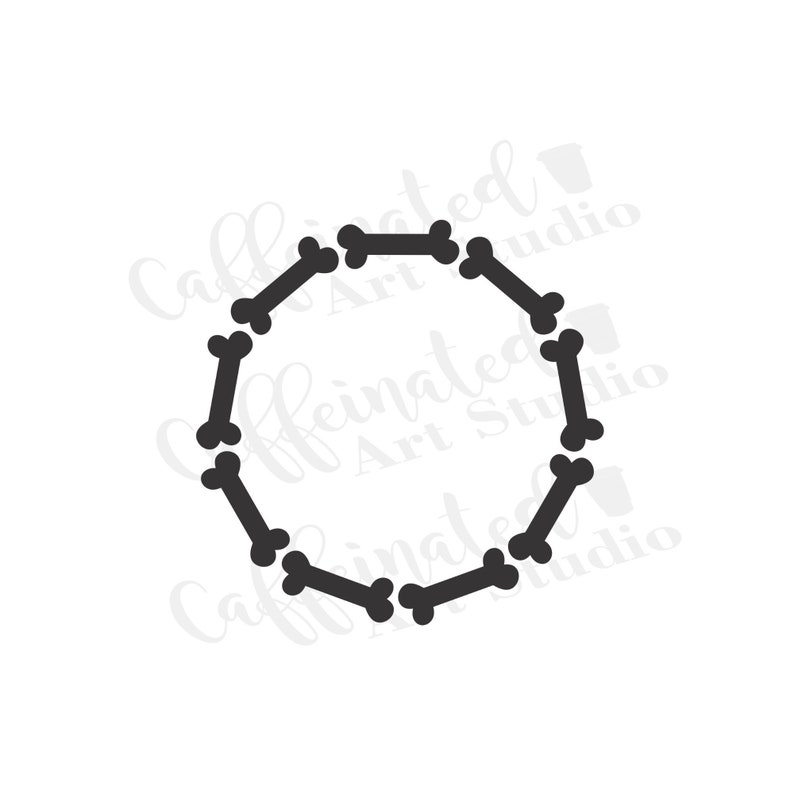Dog Bone Frame Svg / Dog Bone Svg / Dog Bone Monogram Frame / - Etsy