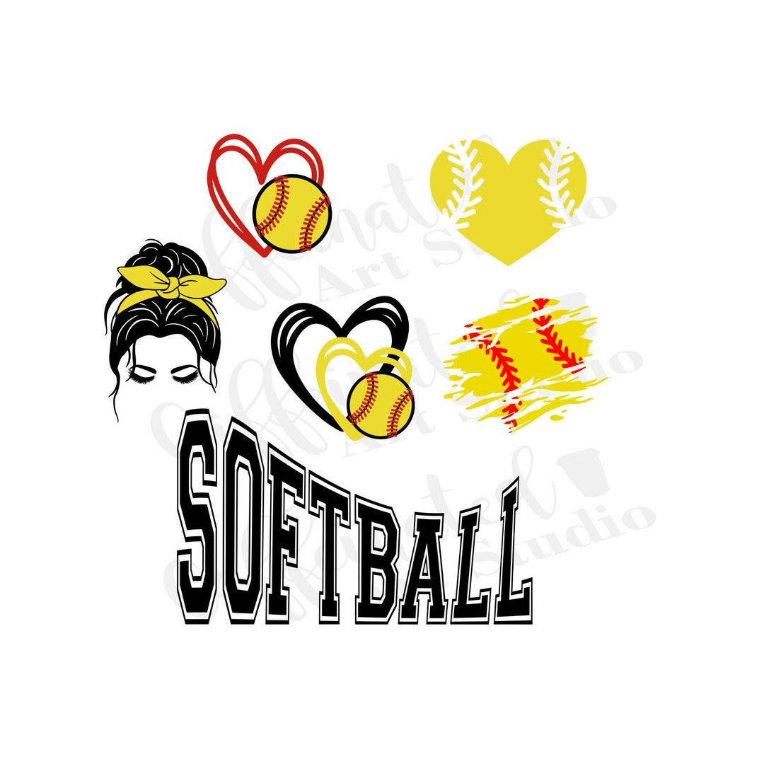 Softball Bundle Svg / Softball Bundle Png / Softball Vibes Svg ...