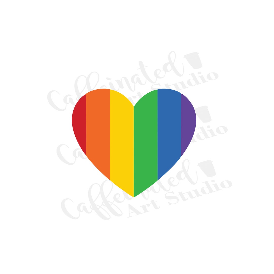 Rainbow Heart Svg / Heart Rainbow Svg / Heart Svg / Digital Download - Etsy