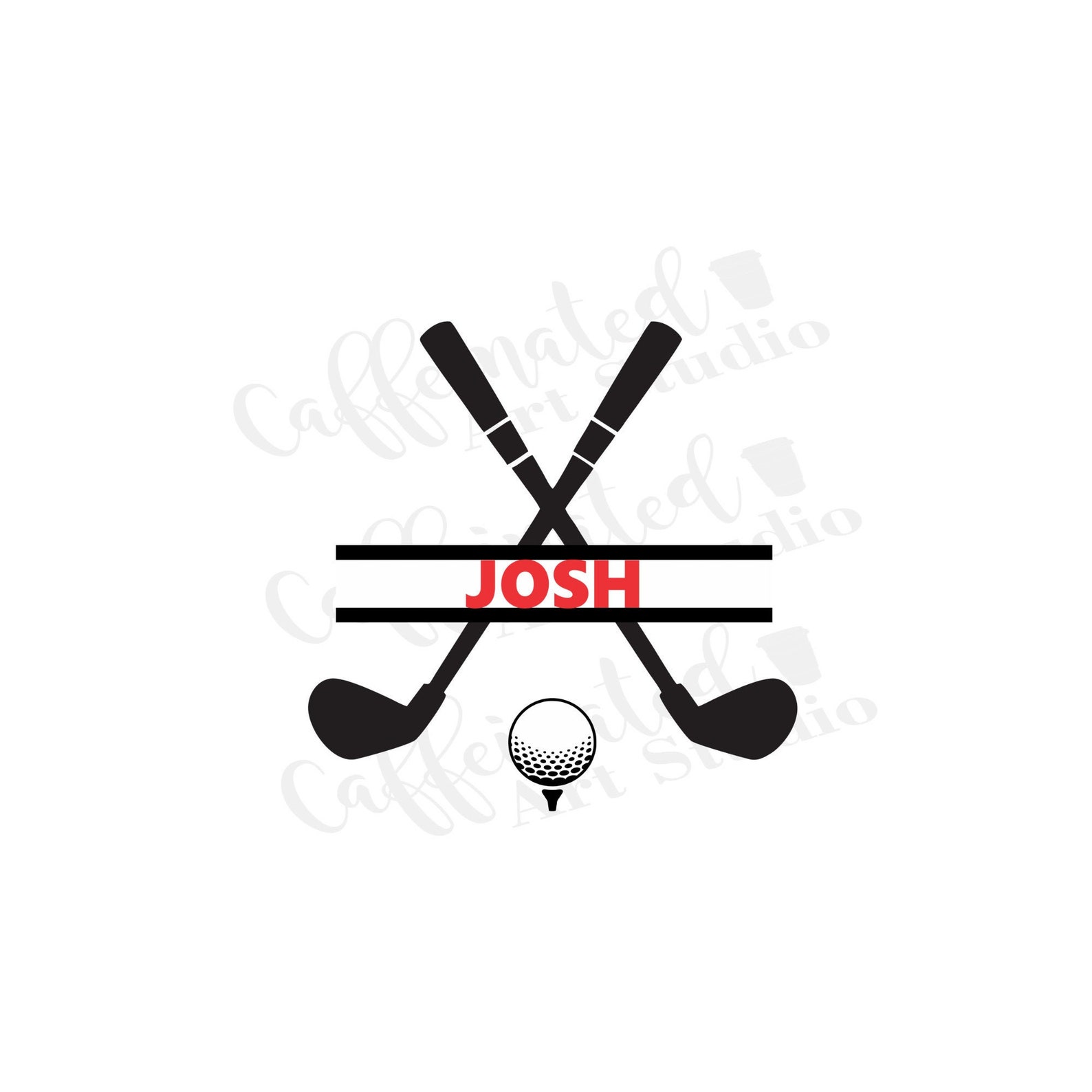Golf Svg / Golf Name Frame Svg / Golf Clubs Svg / Digital - Etsy