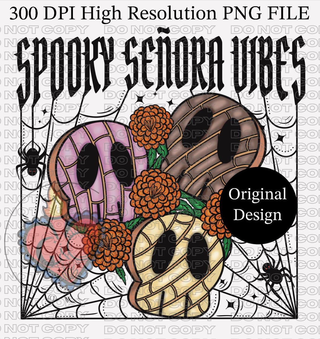 Spooky Señora Vibes PNG, Original Design, Hispanic PNG, Spooky Señora ...