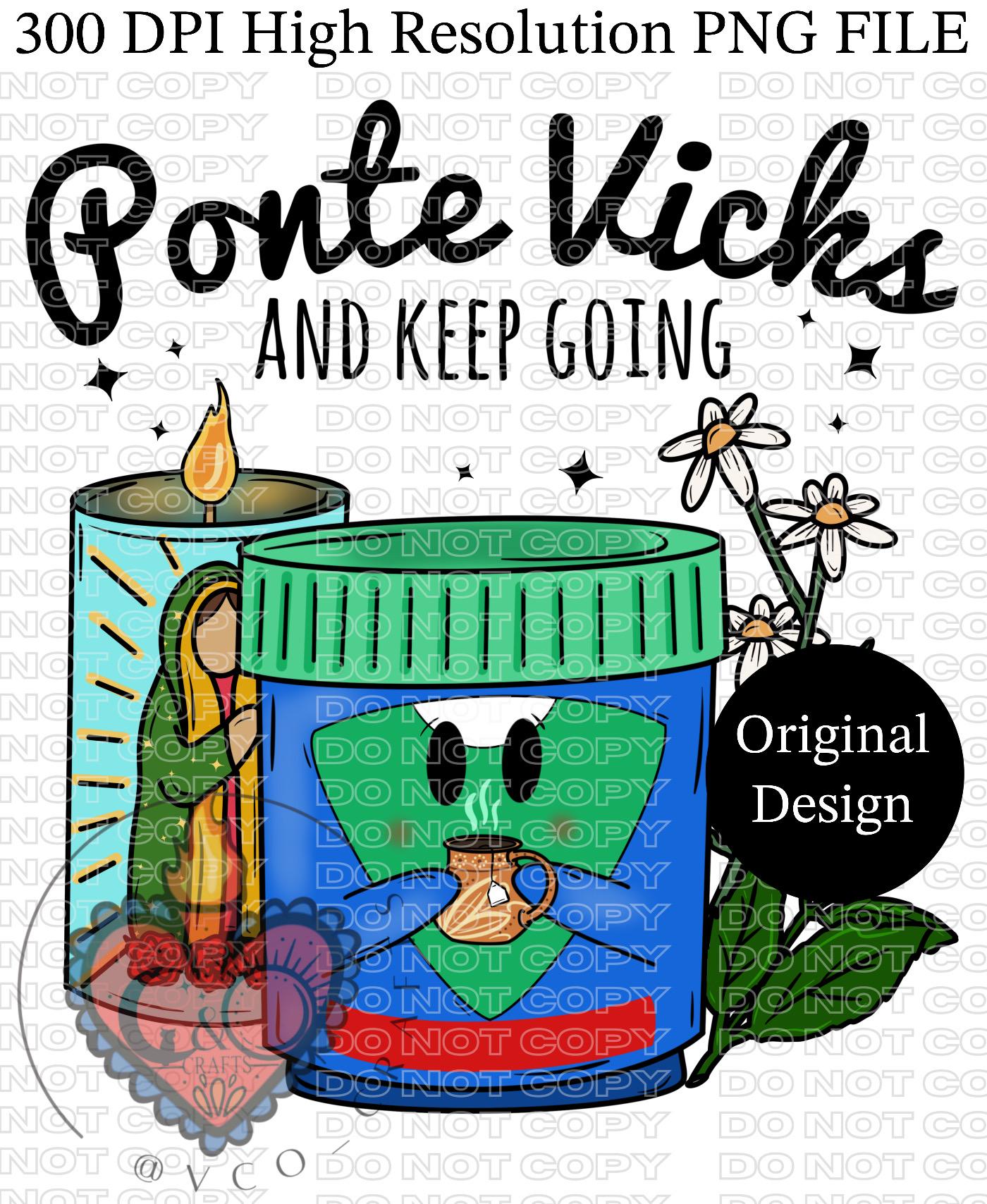 Ponte Vicks Virgencita Candle PNG, Original Design, Hispanic PNG, Vicks ...