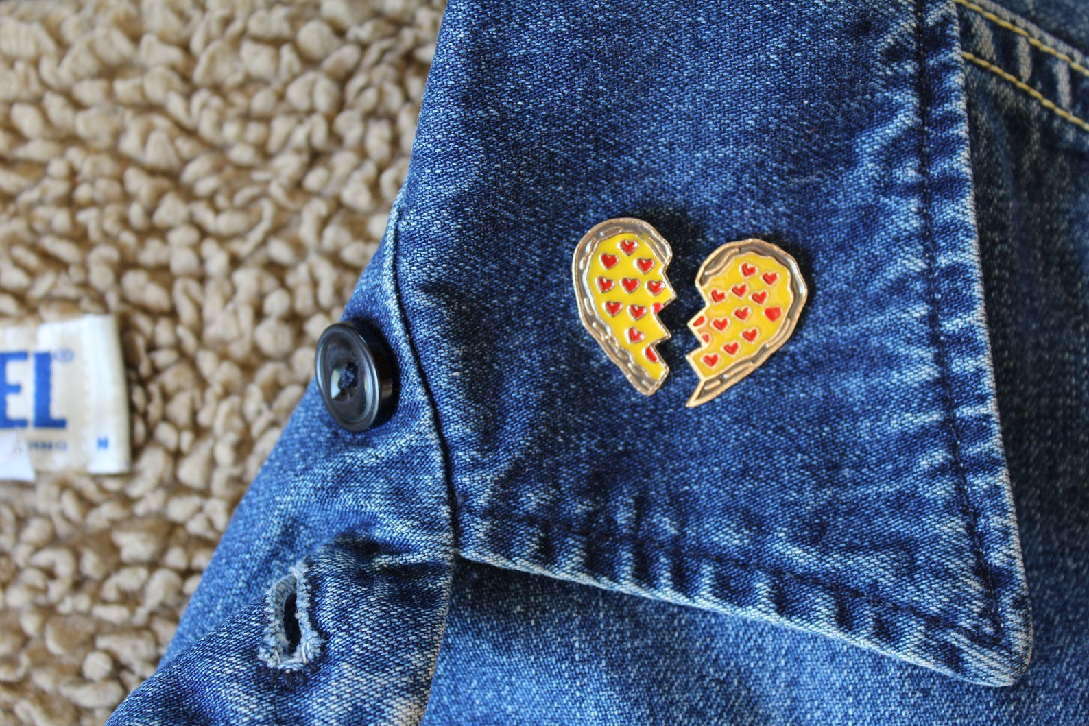 Best Friends Hard Enamel Pizza Pins Best Friend Gift Pizza | Etsy