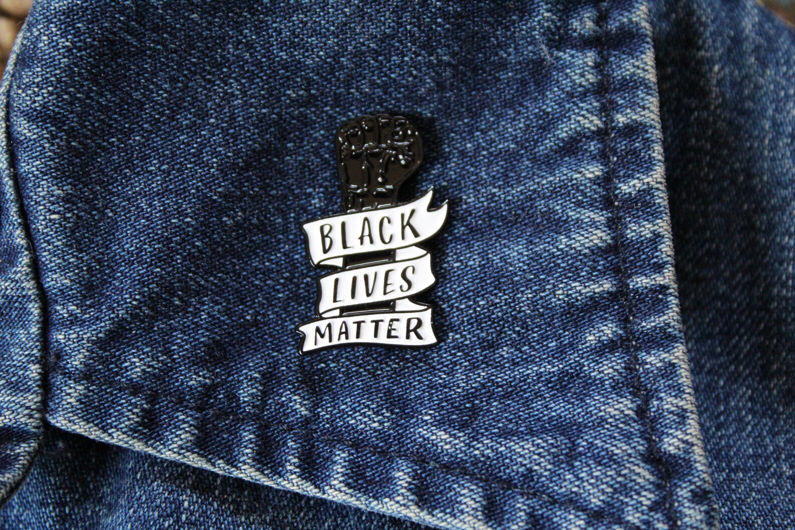 Black Lives Matter Enamel Pin BLM Pin Equality Pin Jacket | Etsy