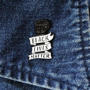 Black Lives Matter Enamel Pin, BLM Pin, Equality Pin, Jacket Pin ...