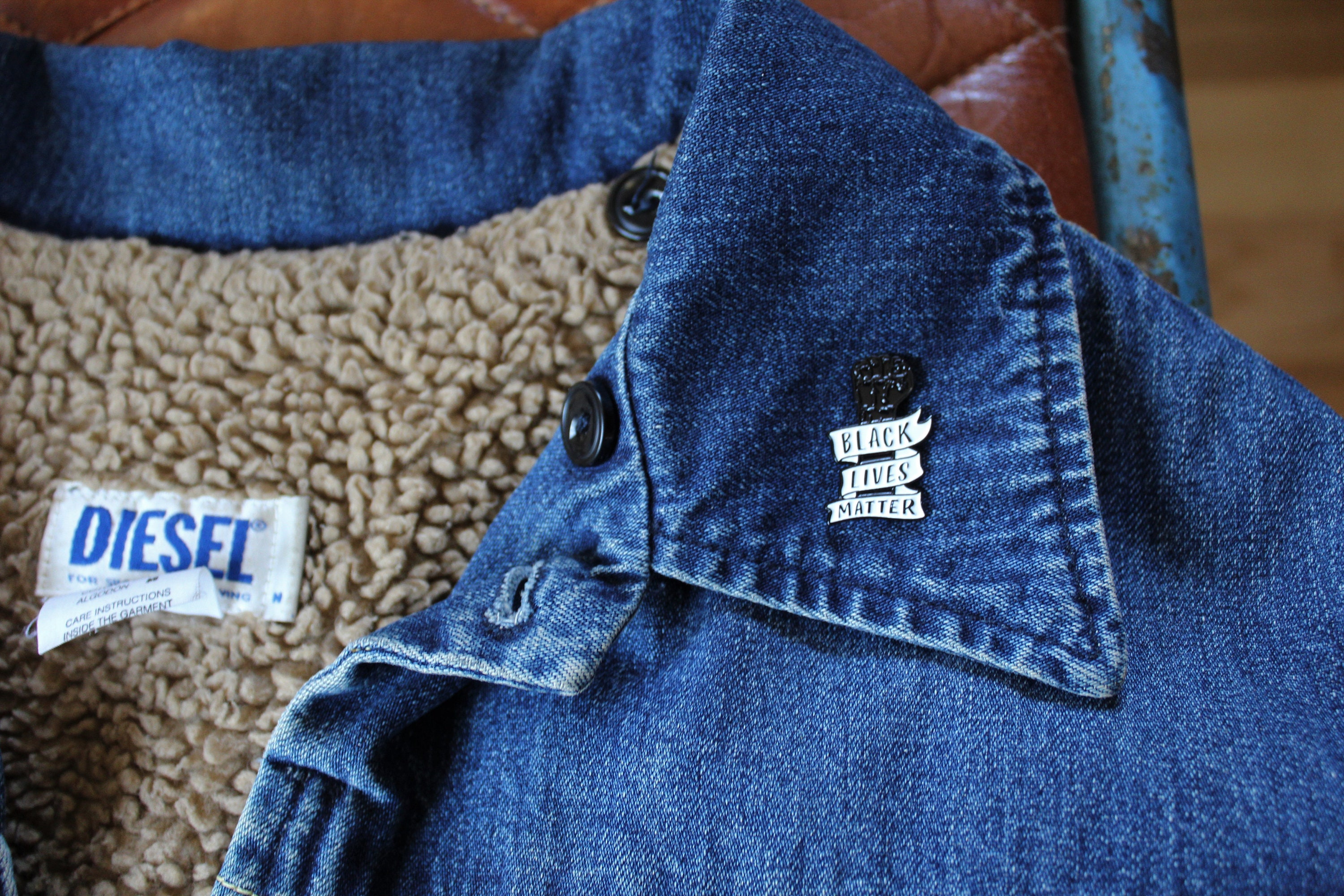 Black Lives Matter Enamel Pin BLM Pin Equality Pin Jacket | Etsy