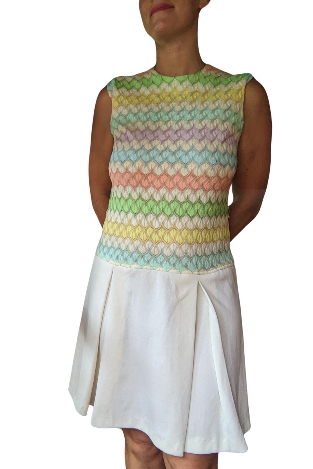 Rare 1960s Mod Dress Twiggy Crochet Top Dress - Etsy