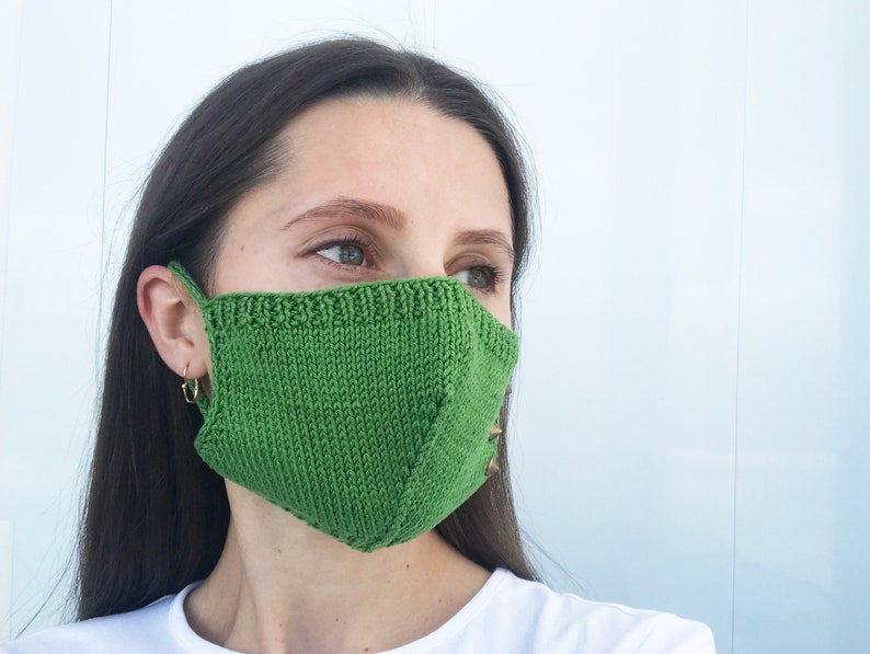 Knitting Face Mask Pattern PDF Reusable Adult & Child Face - Etsy