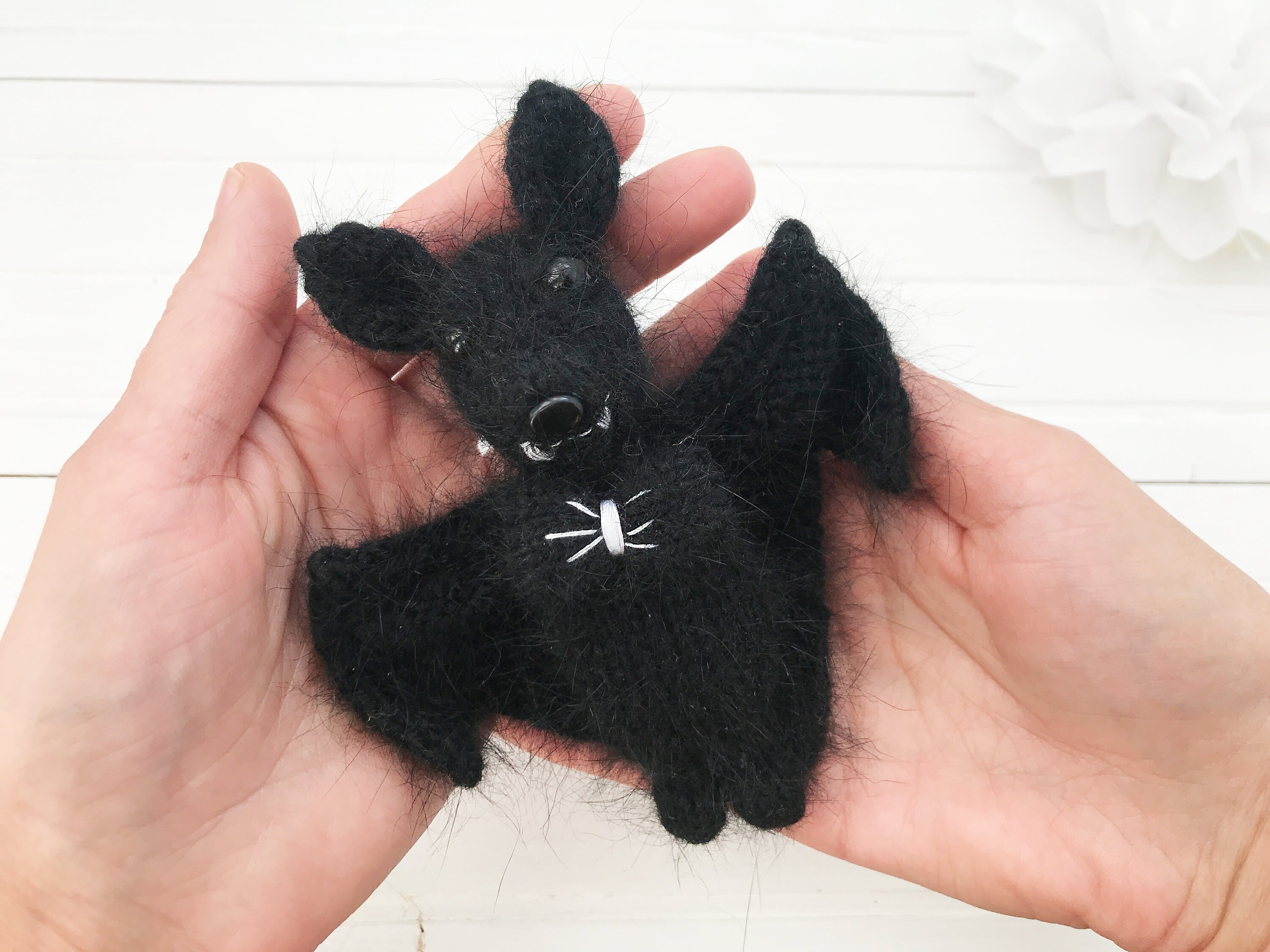 Bat Toy KNITTING PATTERN, Bat Decorations Diy Tutorial, Easy Bat Craft ...
