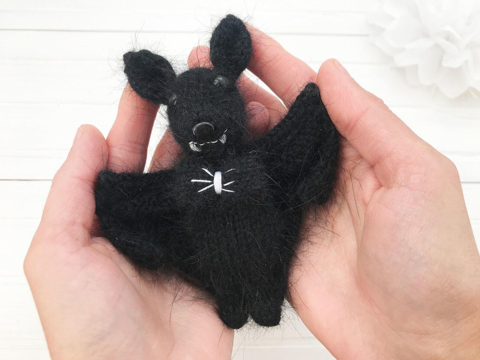 Halloween Bat Toy KNITTING PATTERN - Bat Decorations Diy Tutorial ...