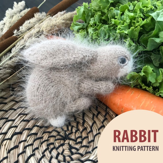 Easter Bunny Pattern Rabbit Toy KNITTING PATTERN PDF - Etsy