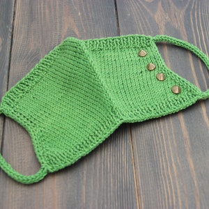 Knitting Face Mask Pattern PDF - Reusable Adult & Child Face Mask With ...