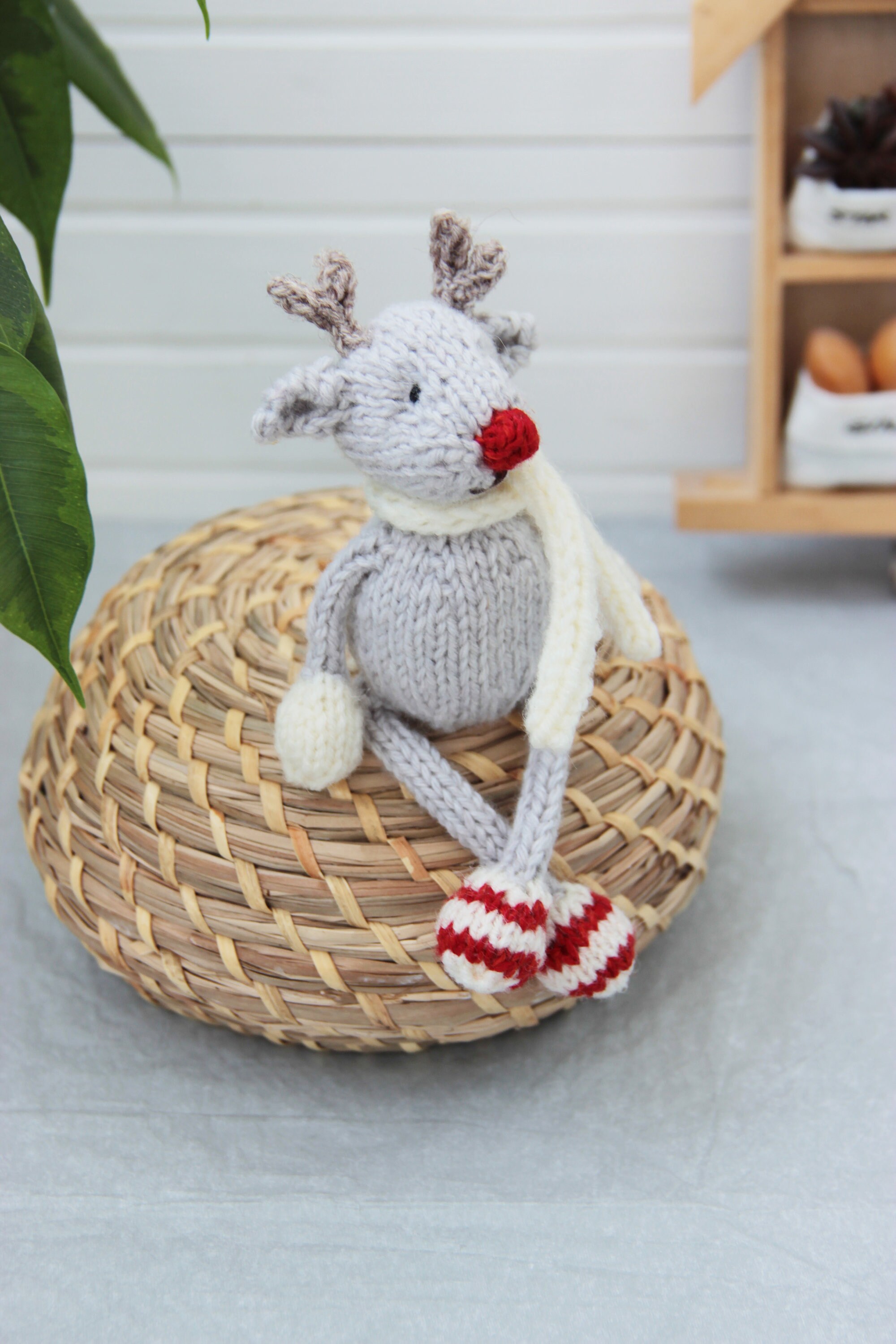 Deer Knitting PATTERN, Knit Reindeer Handmade Toy PDF, Knitted Fawn ...