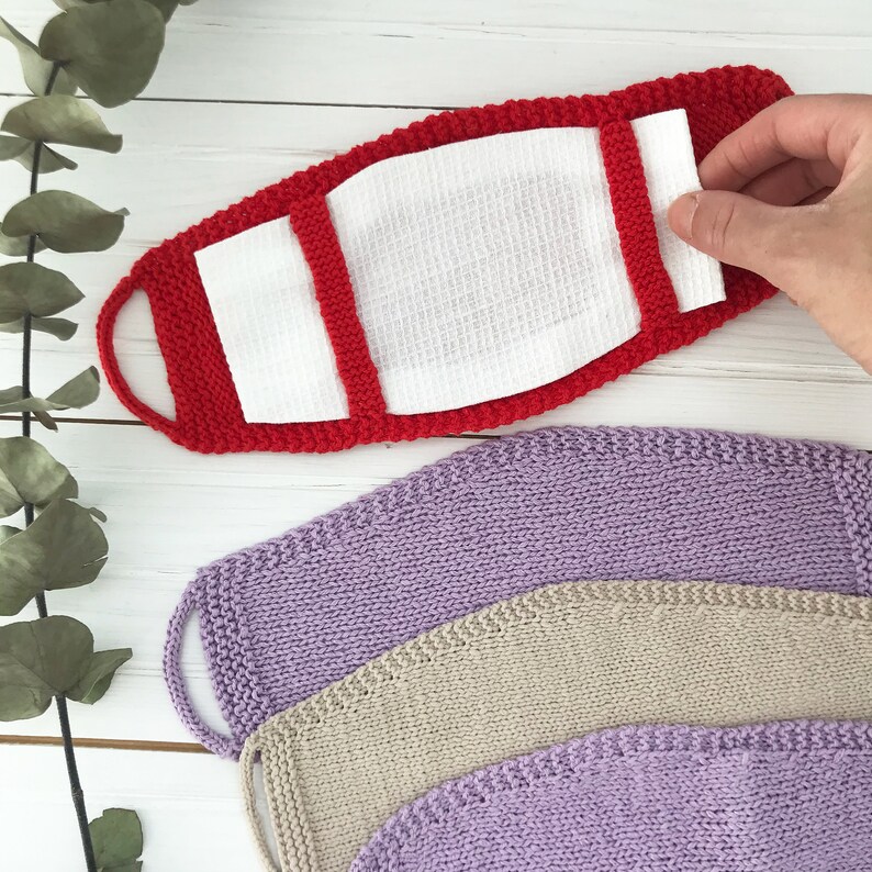 Washable Protective Face Mask Knitting PATTERN Adults & Kids Reusable ...