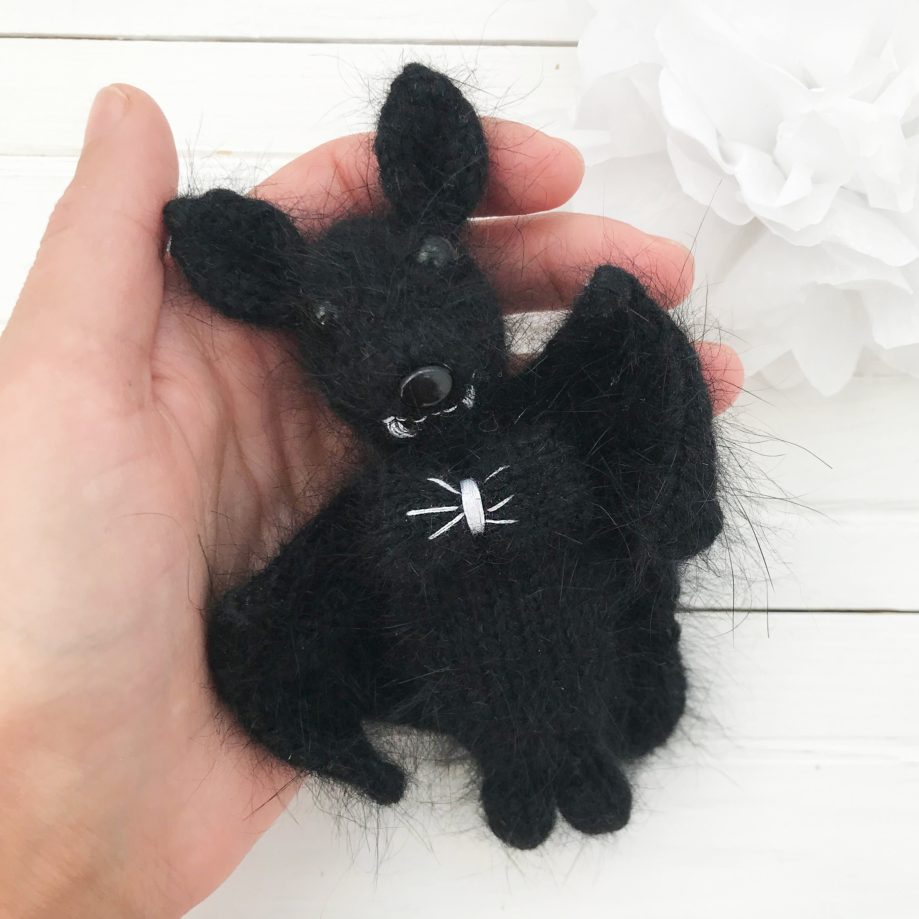 Halloween Bat Toy KNITTING PATTERN Bat Decorations Diy Tutorial Easy ...