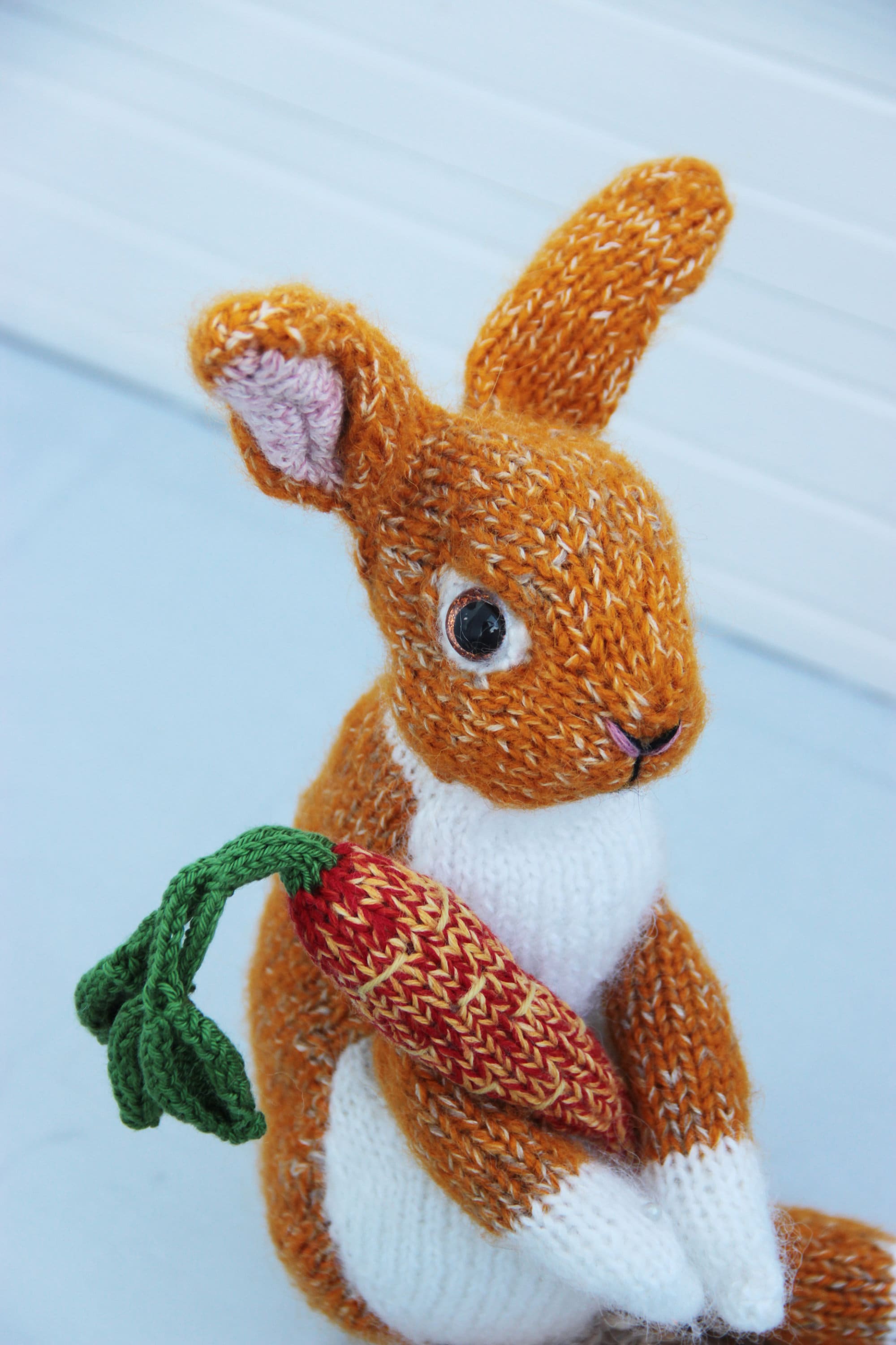 Carrot Knitting PATTERN, Amigurumi Knit Carrot PDF, Easter Table Decor ...