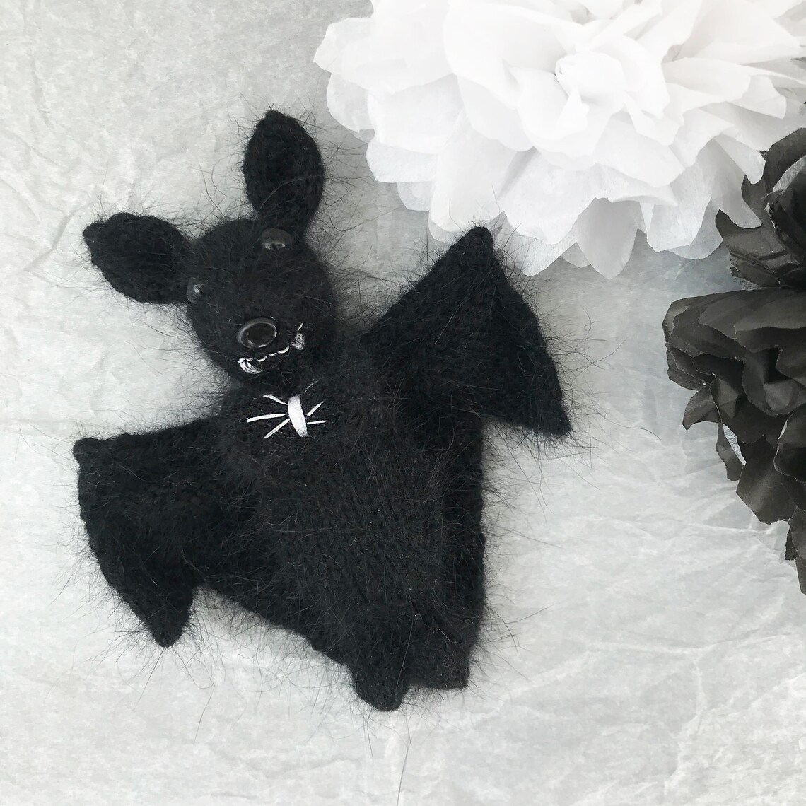 Bat Toy KNITTING PATTERN Bat Decorations Diy Tutorial Easy | Etsy