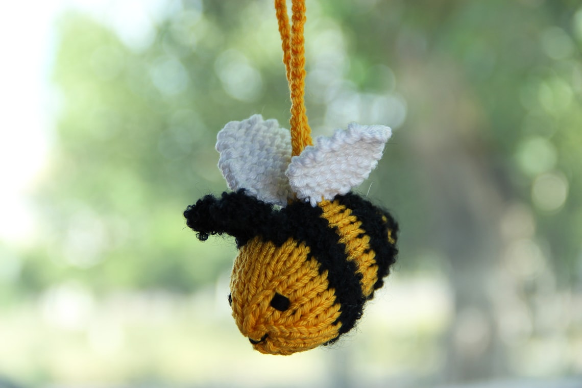 Honey Bee Knitting Pattern Knit Bumble Bee Diy Tutorial for - Etsy