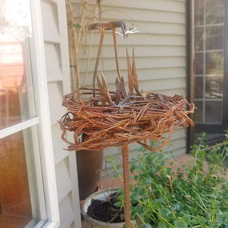 Metal Bird Sculpture - Etsy