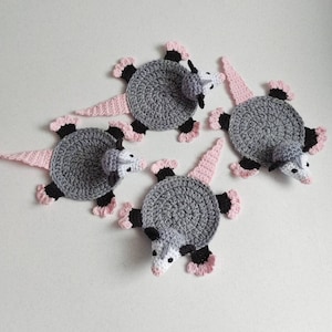 Opossum Plush, Cup Holder Coaster, Table Stand, Cute Coaster Possum ...