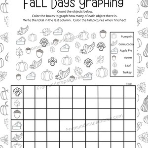 Fall Worksheet Bundle, Fall Workbook, Kindergarten Worksheets ...