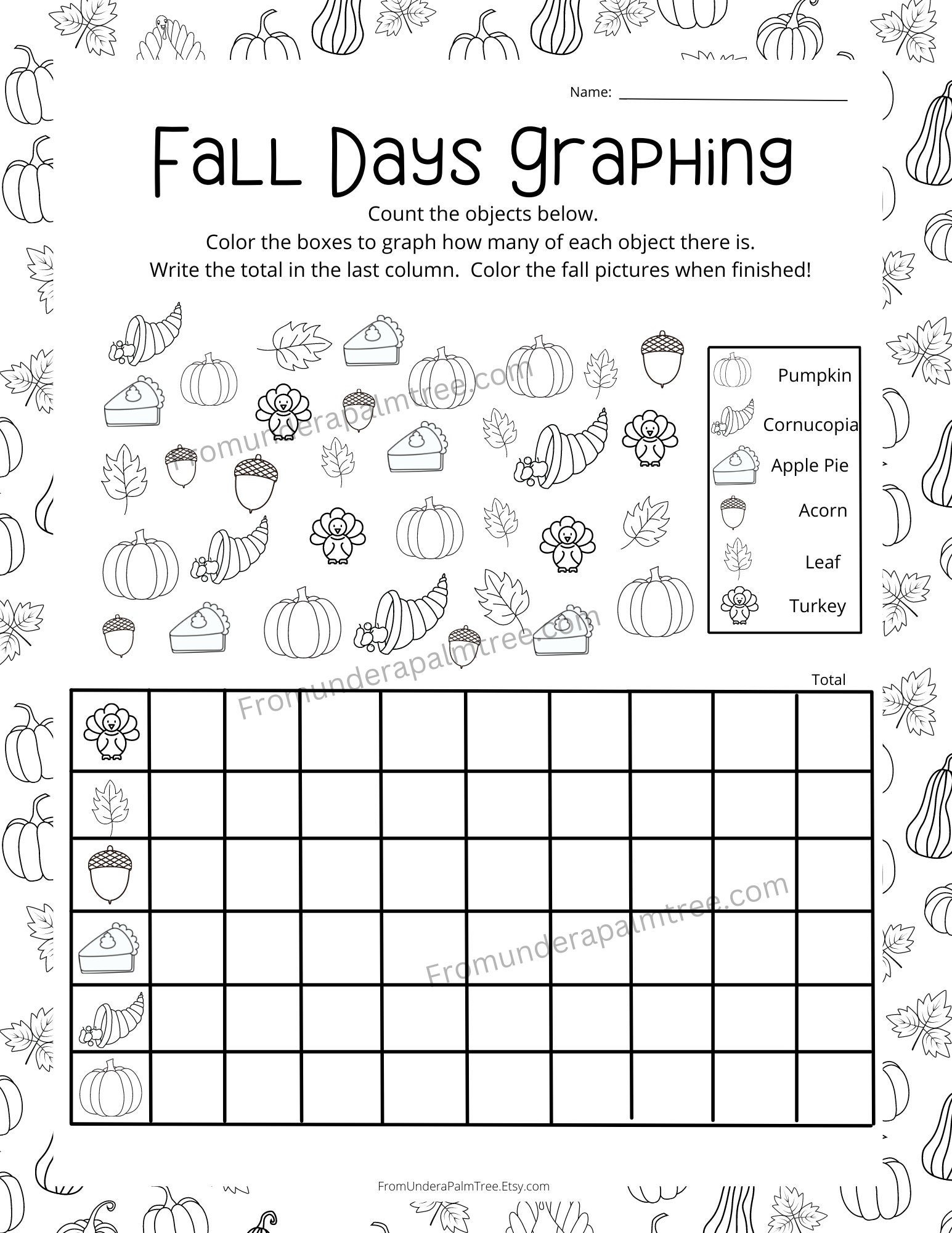 Fall Worksheet Bundle, Fall Workbook, Kindergarten Worksheets ...