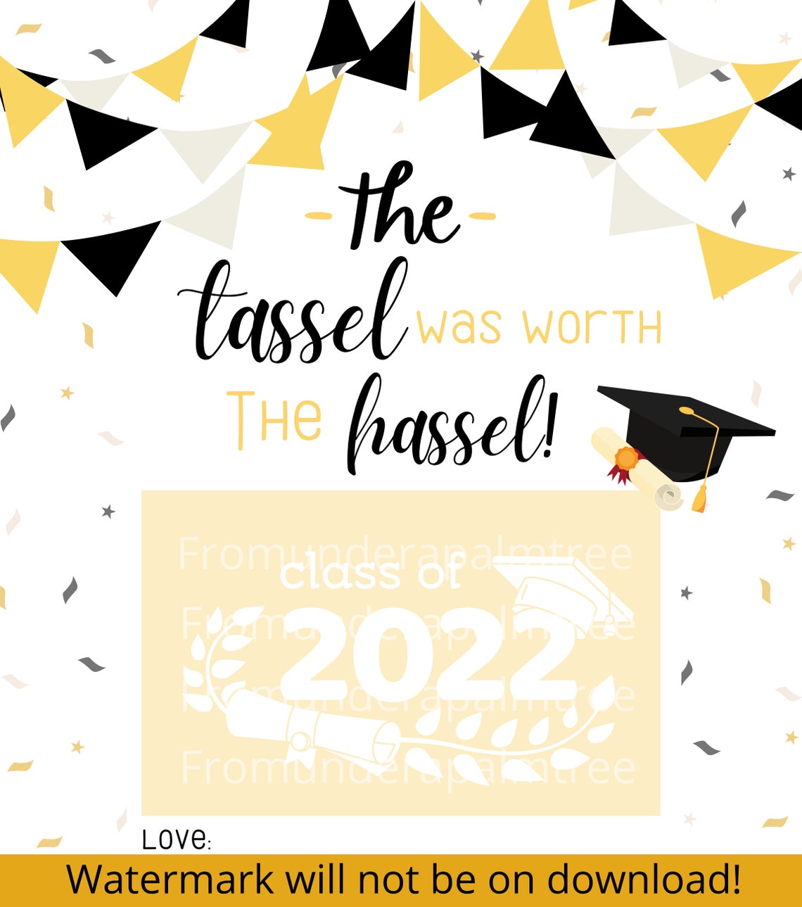 Graduation Gift Card Holder, Printable Gift Card Holder, Gift Card ...