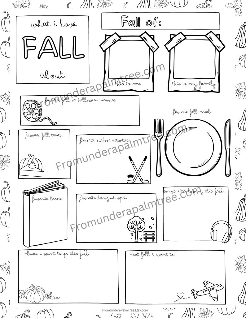 Fall Worksheet Bundle, Fall Workbook, Kindergarten Worksheets ...
