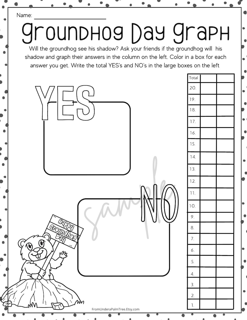 Groundhog Day Worksheet Bundle,groundhog Day Worksheets,kindergarten ...
