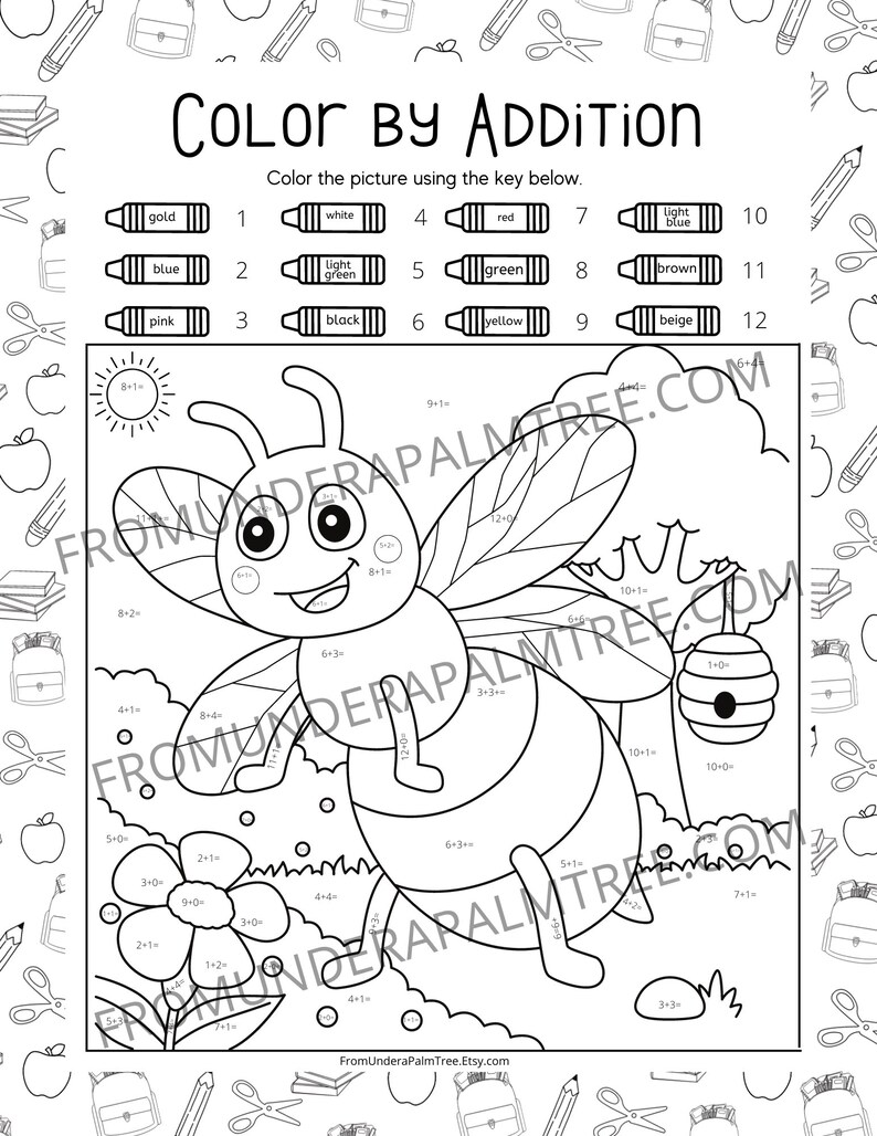 Coloring Pages, Color by Numbers, Color by Sight Word, Color by ...
