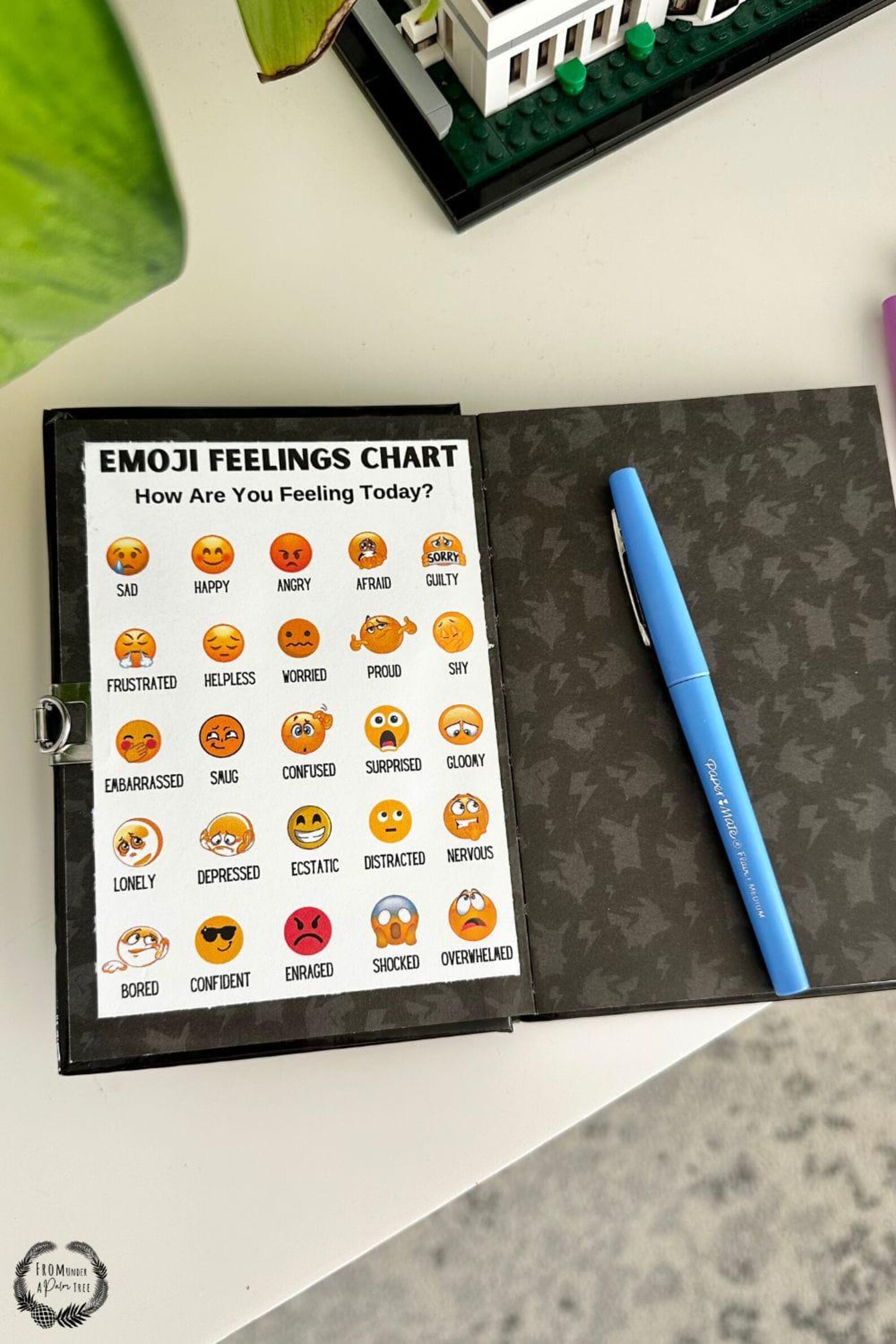 Emoji Feelings Chart for Kids, Feelings Chart, Digital Download ...