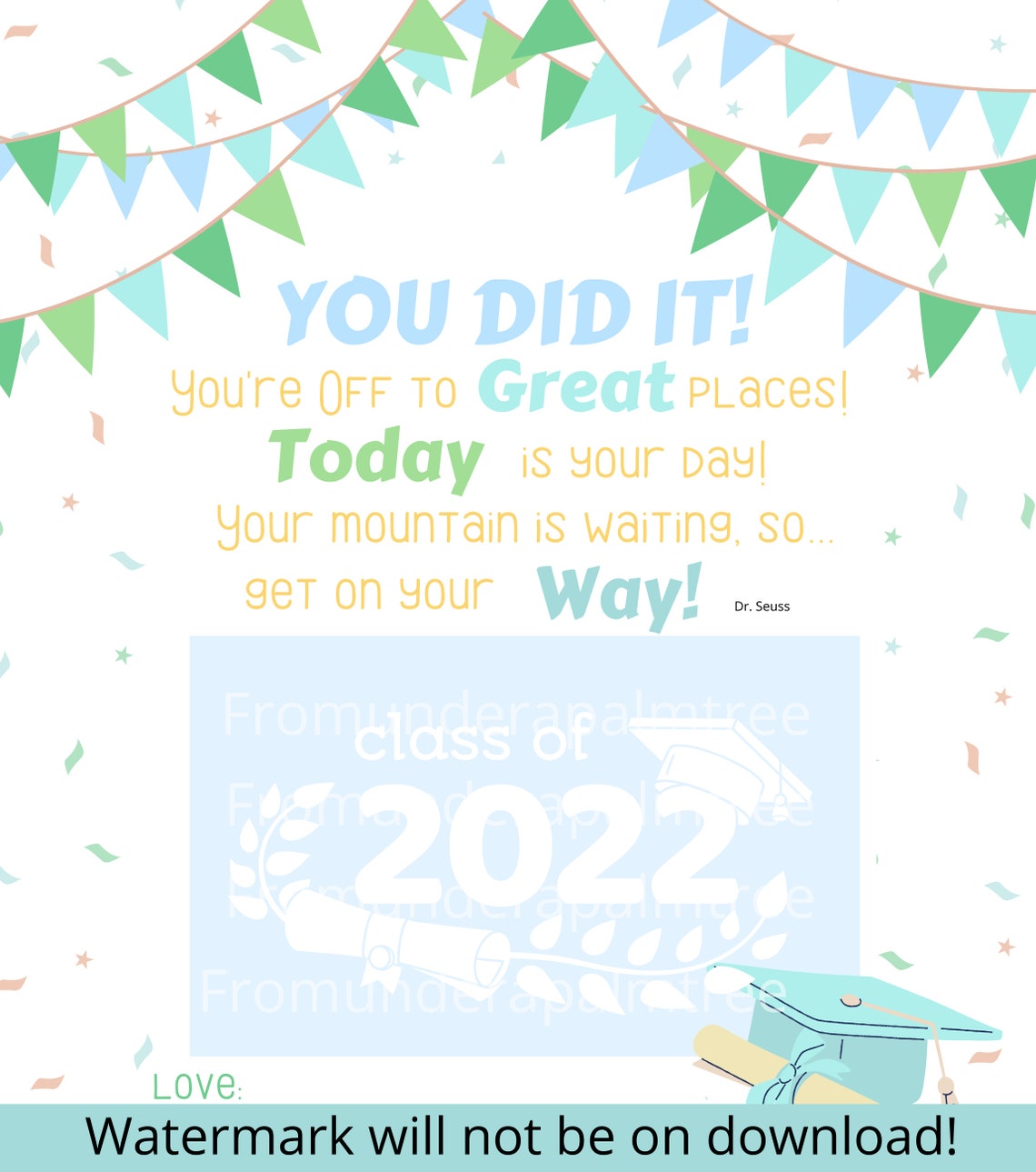 Graduation Gift Card Holder, Printable Gift Card Holder, Gift Card ...