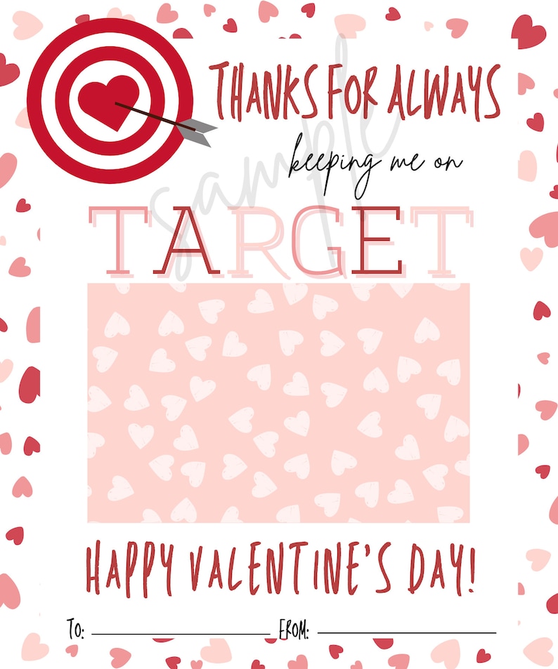 Valentine's Day Printable Gift Card Holder,gift Card Holder,target Gift ...
