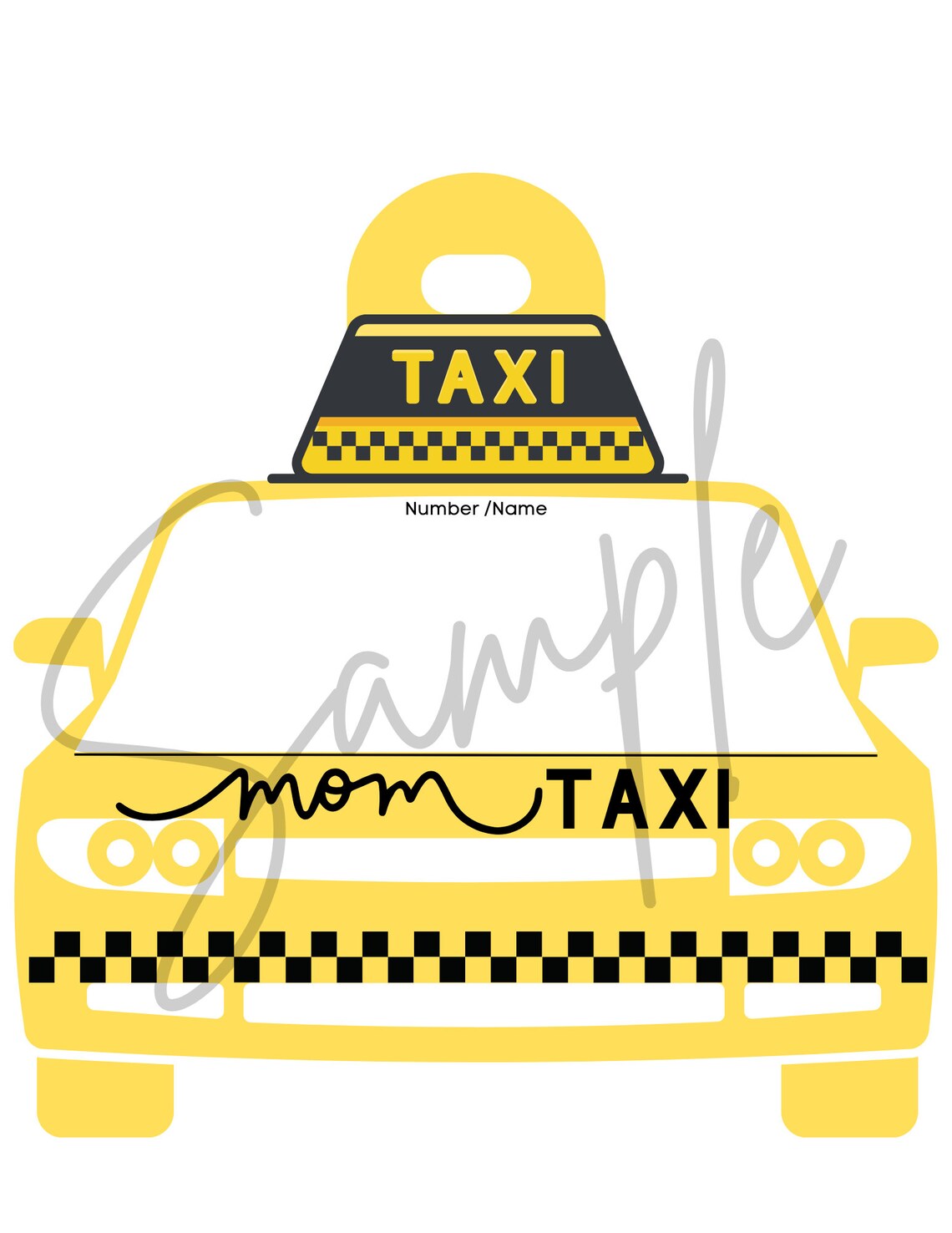 Car Rider Pick up Tag: Mom, Dad, Nana, Abuela (digital Download) - Etsy