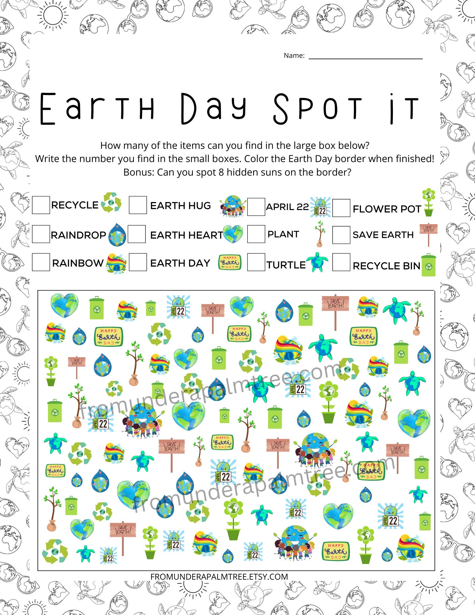 Earth Day Worksheets,earth Day Word Search,earth Day Game,earth Day ...