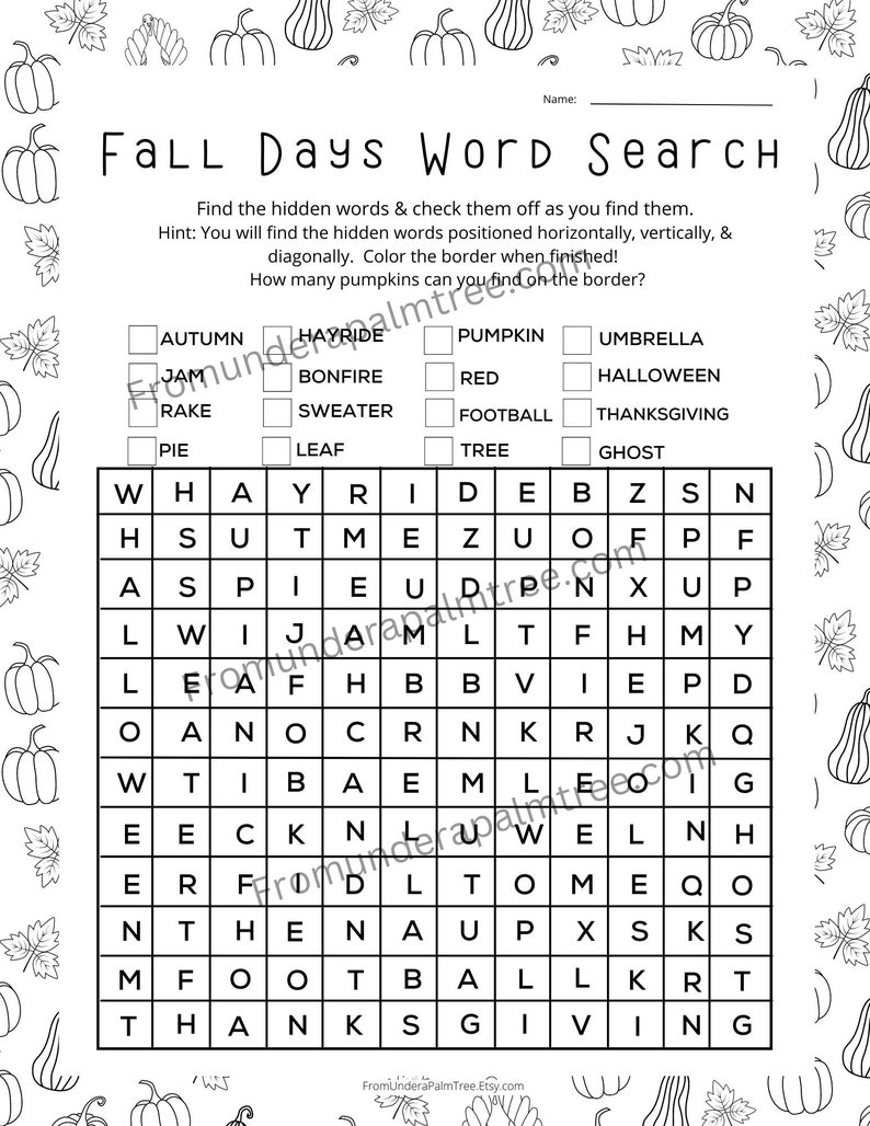 Fall Worksheet Bundle, Fall Workbook, Kindergarten Worksheets ...