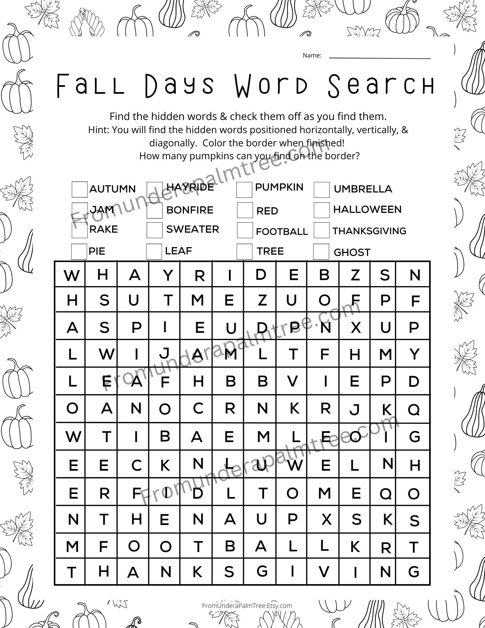 Fall Worksheet Bundle, Fall Workbook, Kindergarten Worksheets ...