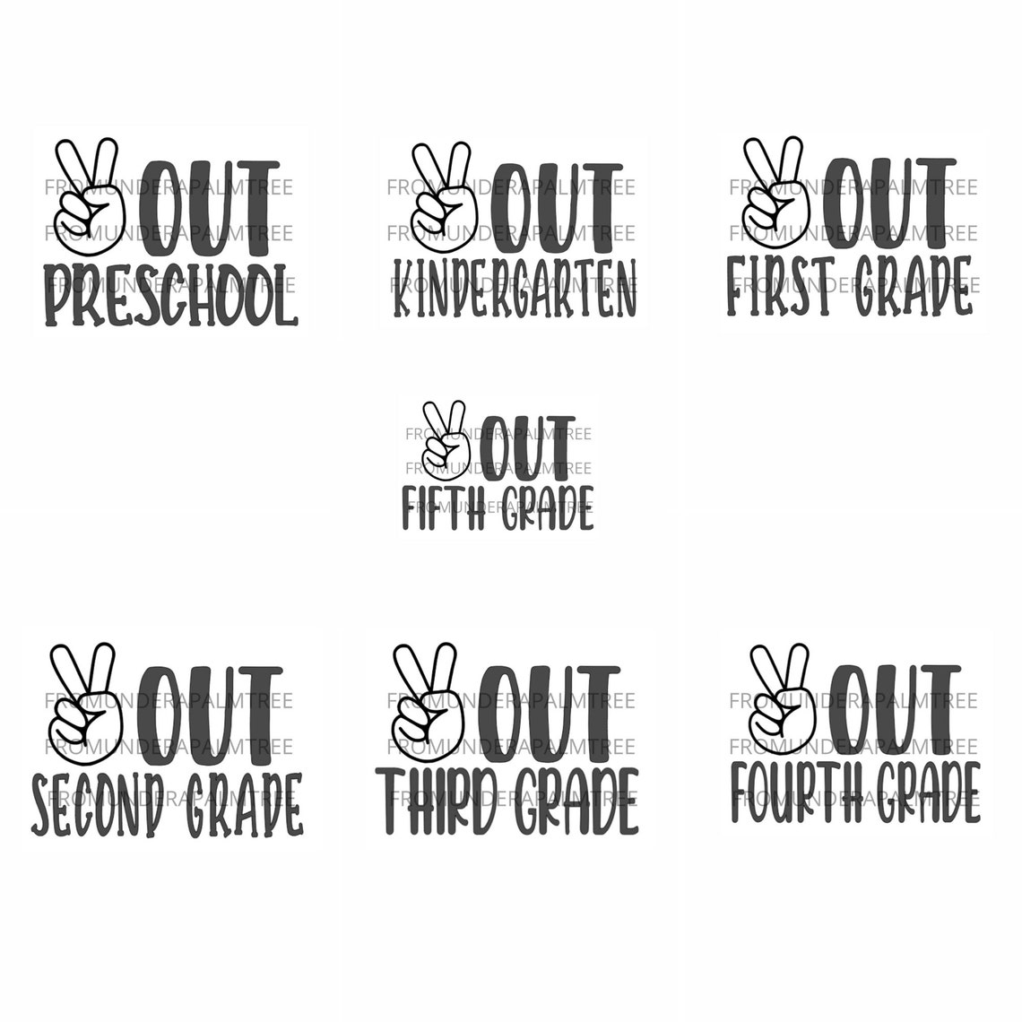 Peace Out Kindergarten SVG, Graduation Shirt, Last Day of School SVG ...