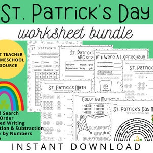 Spring Worksheet Bundle,worksheets,kids Worksheets,spring Word Search ...