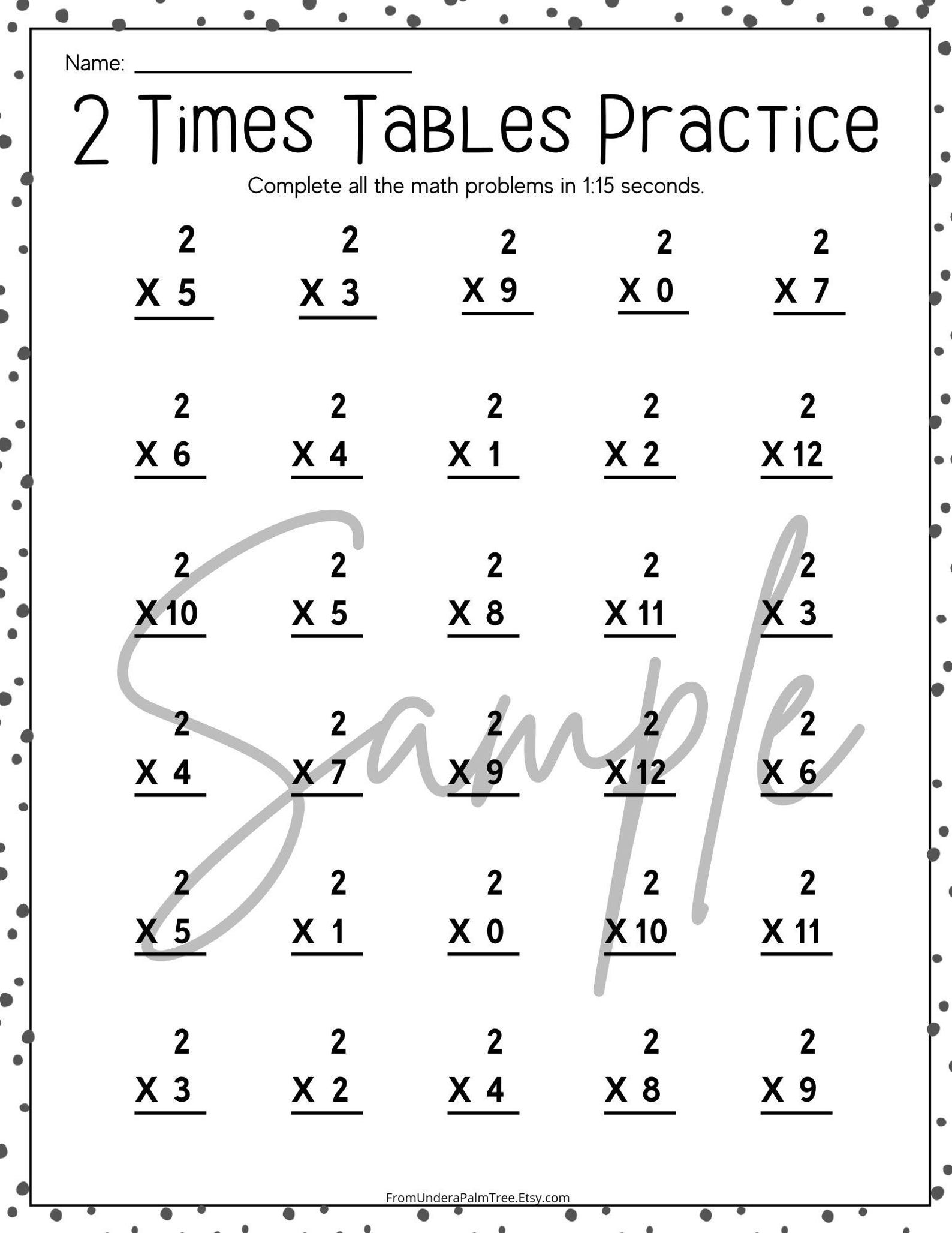 Multiplication Facts,times Table Worksheets,times Table Practice ...
