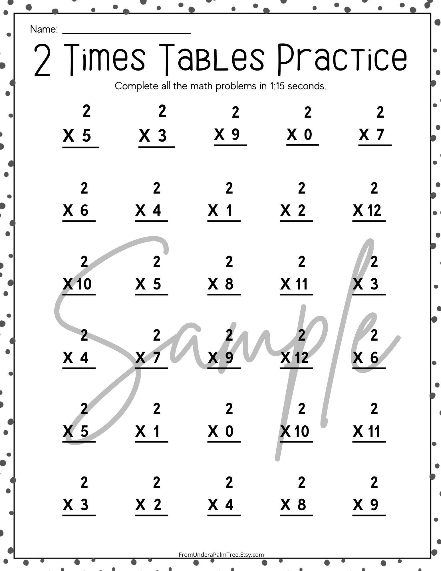 Multiplication Facts,times Table Worksheets,times Table Practice ...