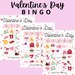 Valentine's Day Bingo Printable,digital Game for Kids,valentines Day ...